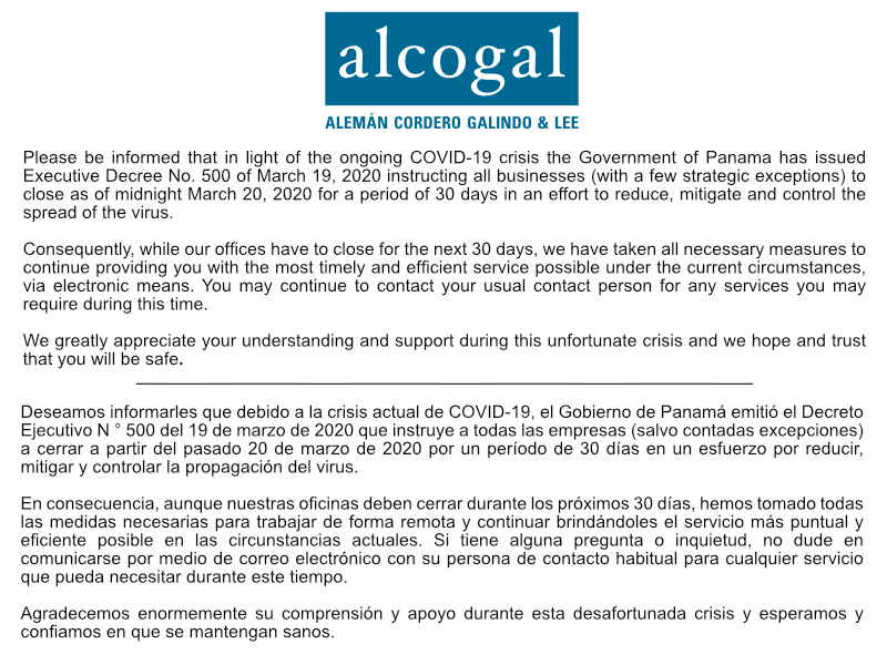 Lawyers in Panama - Alemán, Cordero, Galindo & Lee